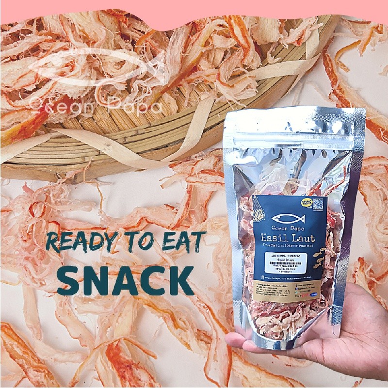 Ocean Papa [Snack] Japan BBQ Shredded Squid Snack 80g / Sotong Kering ...